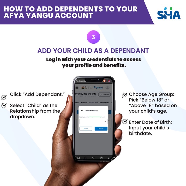 SHA Made Simple: How to Add Your Dependants on SHA - Kenyans Living It