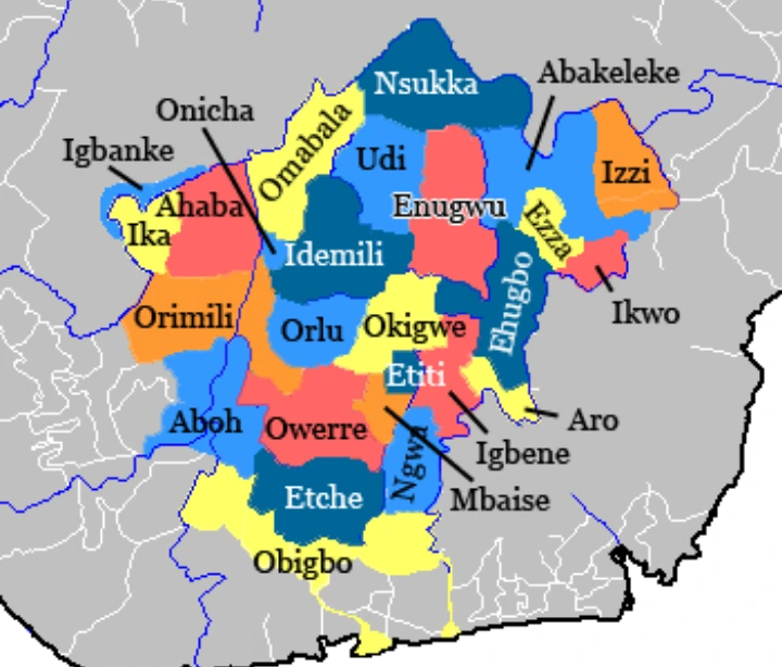 Some 36 Igbo dialects and the states they are spoken in Nigeria ...