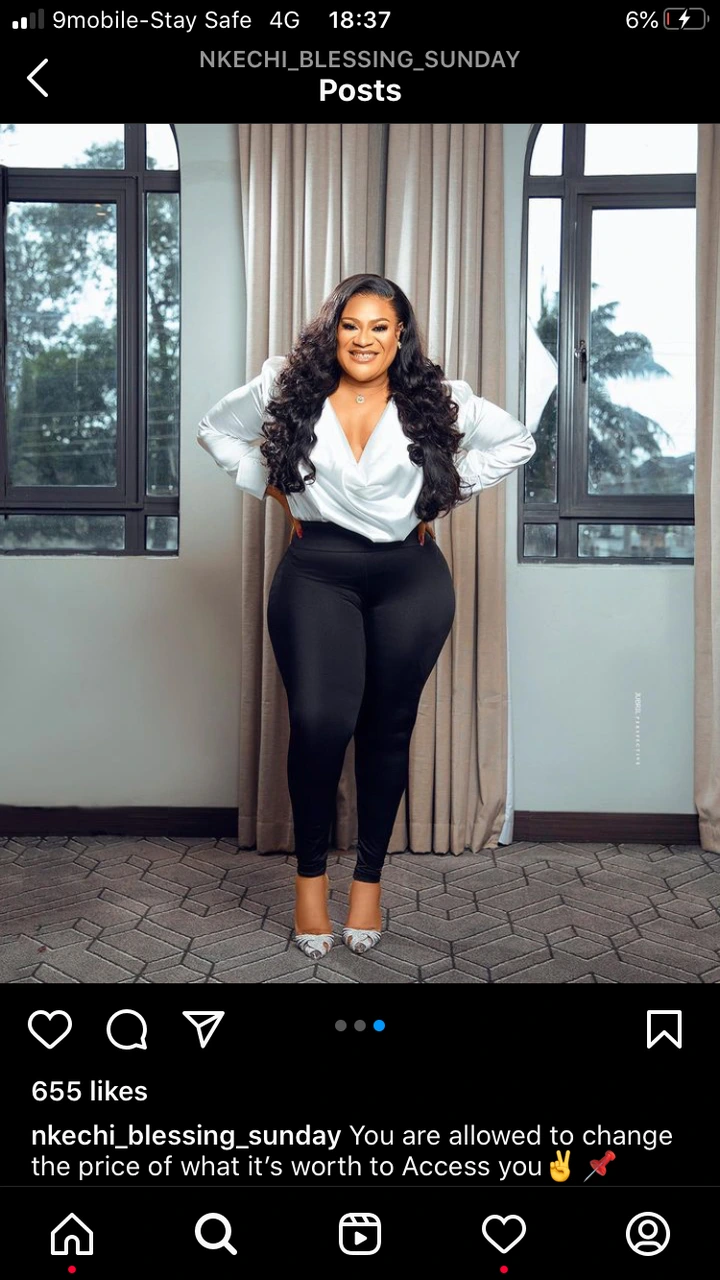Reactions As Actress Nkechi Blessing Shares Beautiful Photos Of Herself