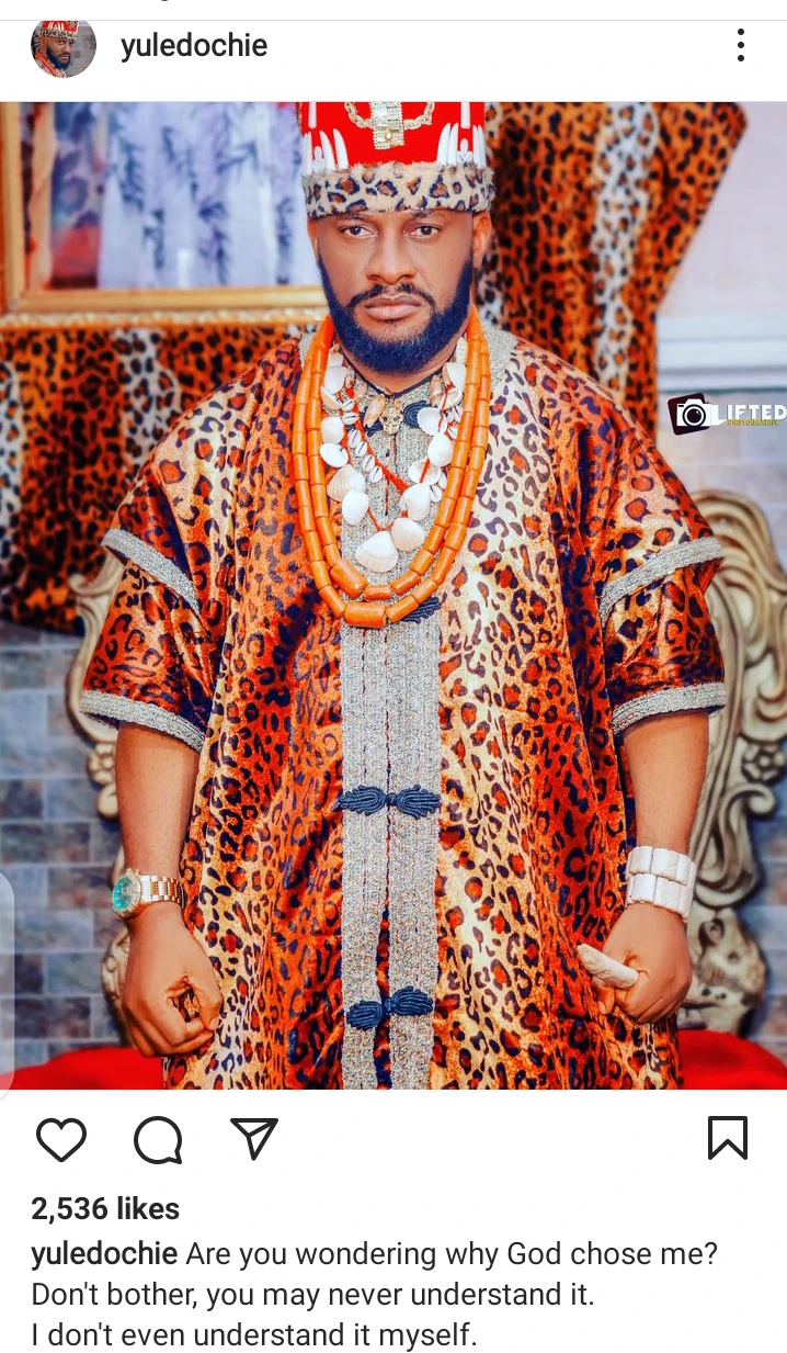 Yul Edochie Shares New Post Online