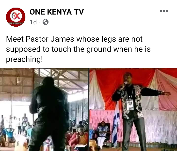 Meet Pàstor James Whose Legs Are Not Supposed To Touch The Ground When ...
