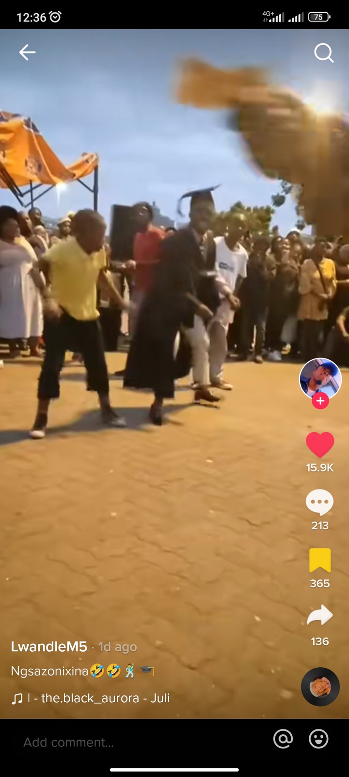 'Pantsula' Graduate celebrates his achievements by dancing the night ...